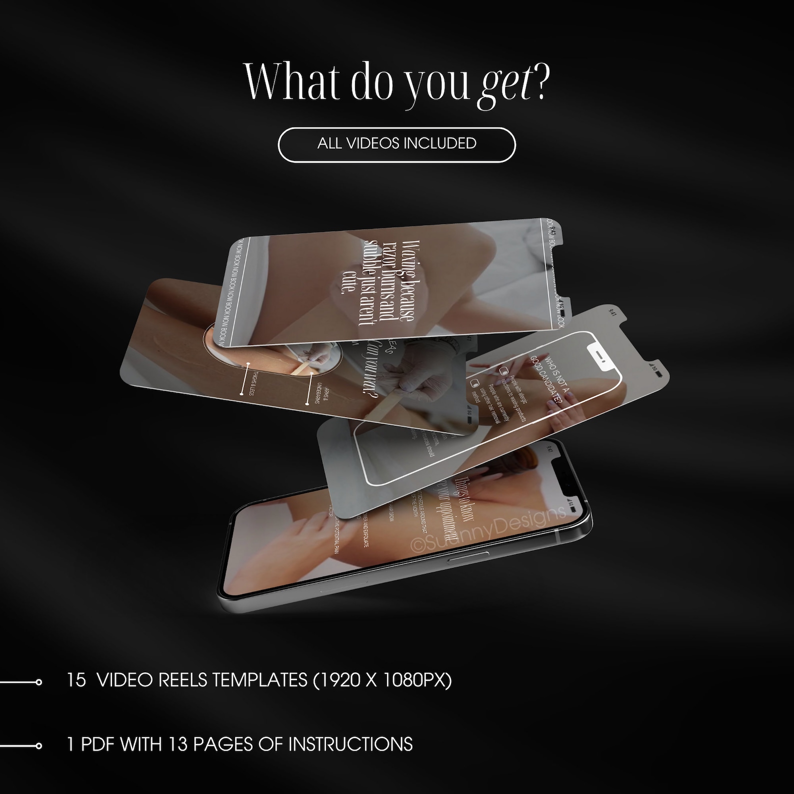 Waxing Reels Instagram Templates Waxing Instagram Video Reel Waxing ...