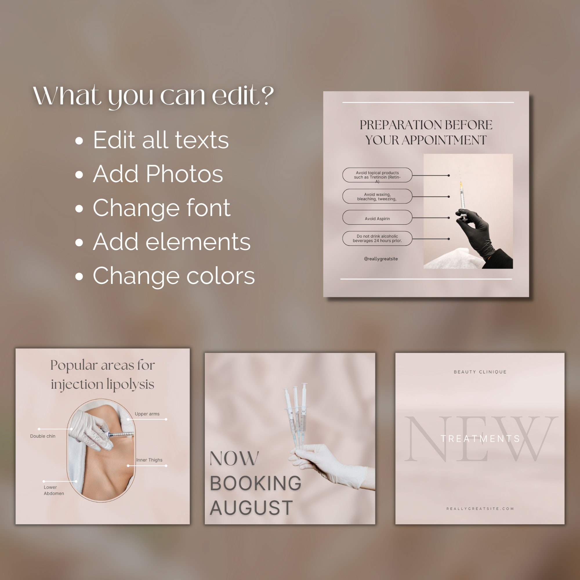 50 Lipolysis Injection Instagram Templates | Lipolytic Injections ...