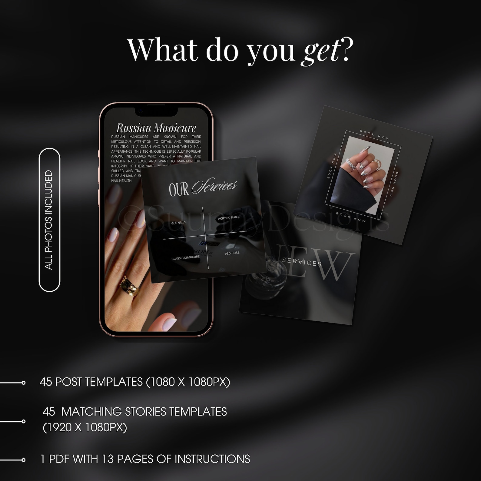 Nail Tech Instagram Templates | Nail Artist Instagram Post | Nail ...