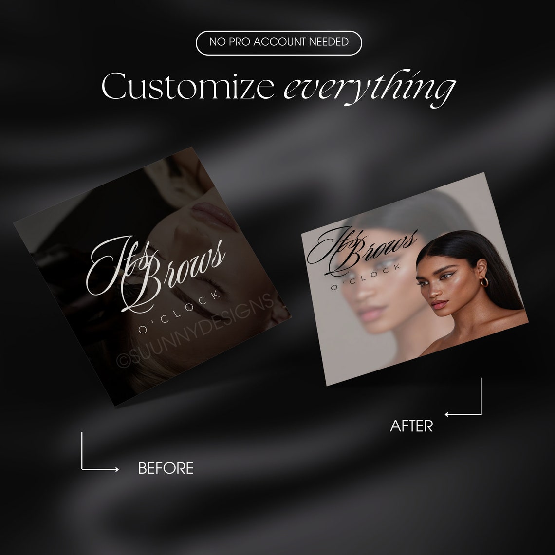 Nano Brows Instagram Template | PMU Instagram Template | Microblading ...