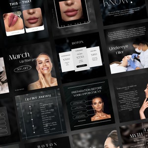 Luxury Nurse Injector Instagram Templates | Botox Instagram Templates ...