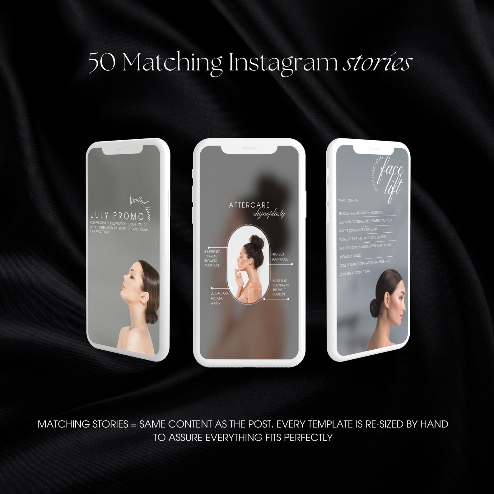 120 Plastic Surgery Instagram Templates | Cosmetic Surgery Instagram ...