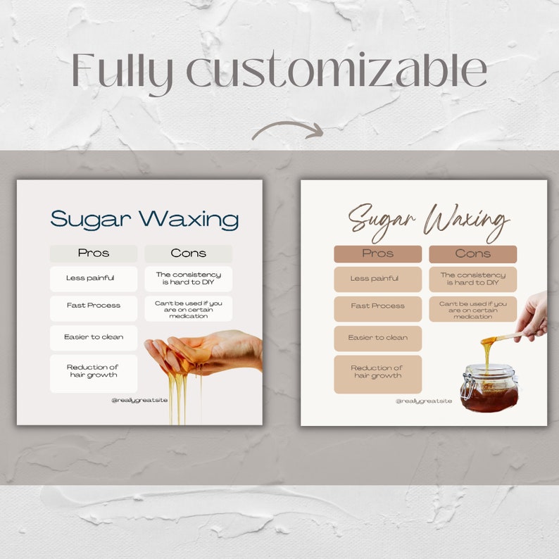 100 Waxing Instagram Templates | Hair Removal Instagram Posts | Waxing ...