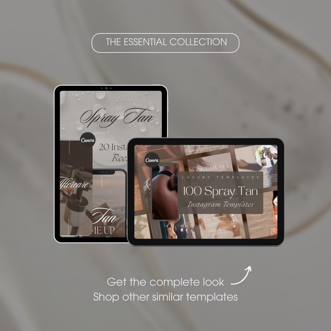 20 Deluxe Spray Tan Instagram Templates Spray Tanning Posts - Etsy