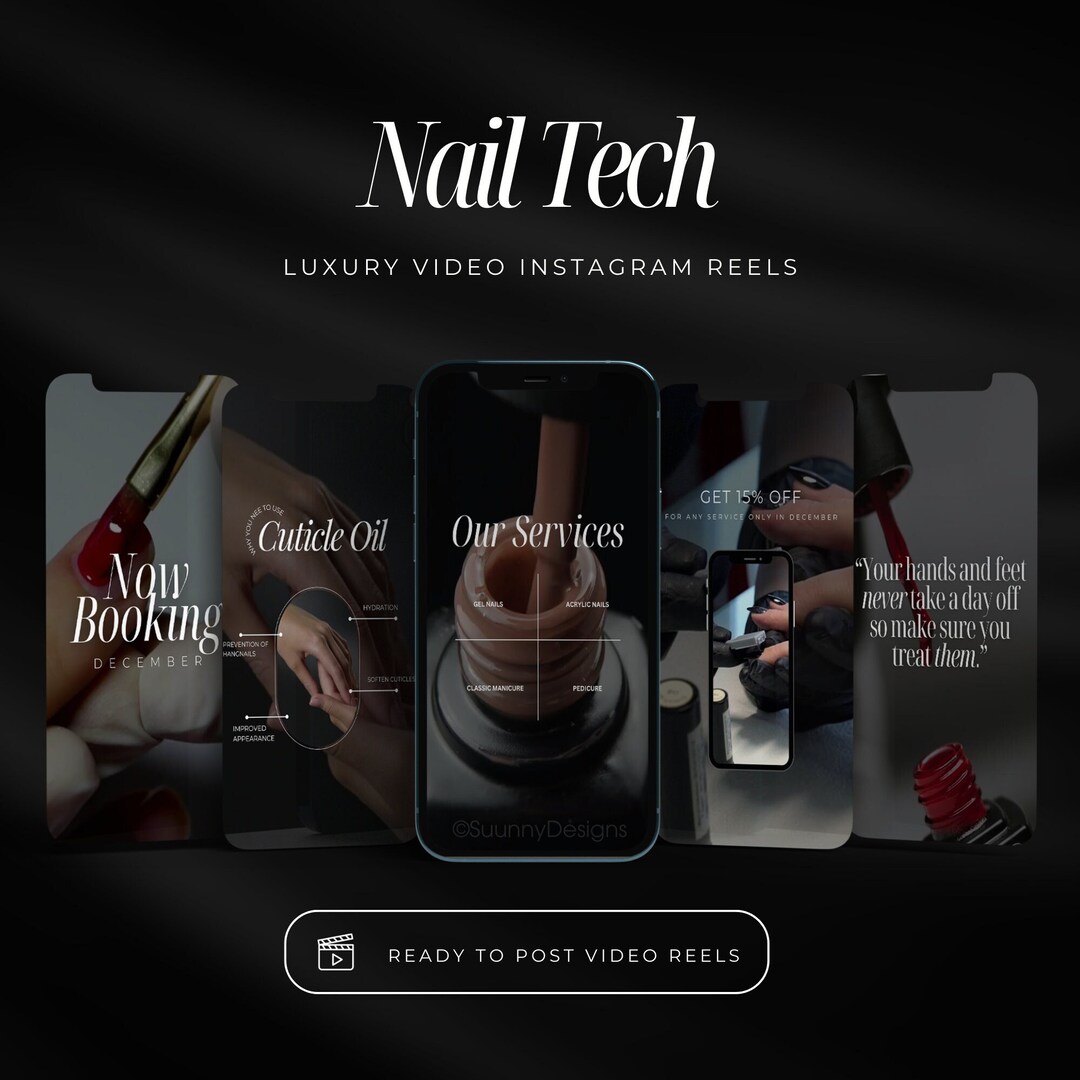 Nail Tech Instagram Video Reels | Nail Artist Instagram Post | Nail ...