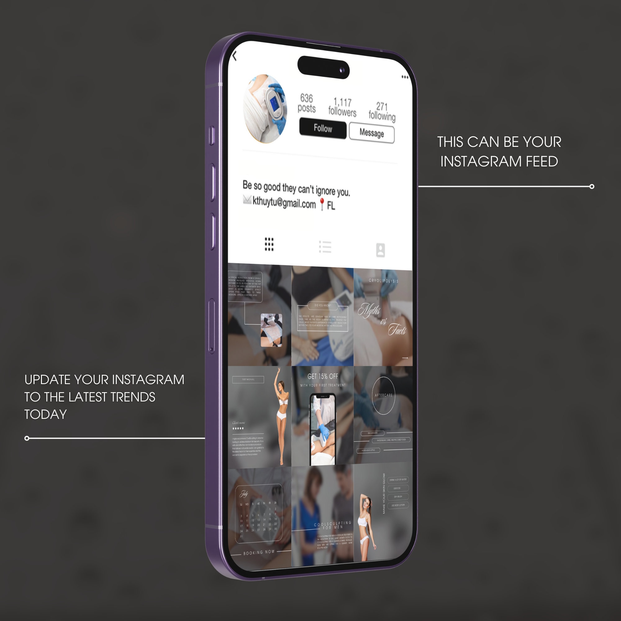 Coolsculpting Instagram Templates | Body Contouring Instagram Templates ...