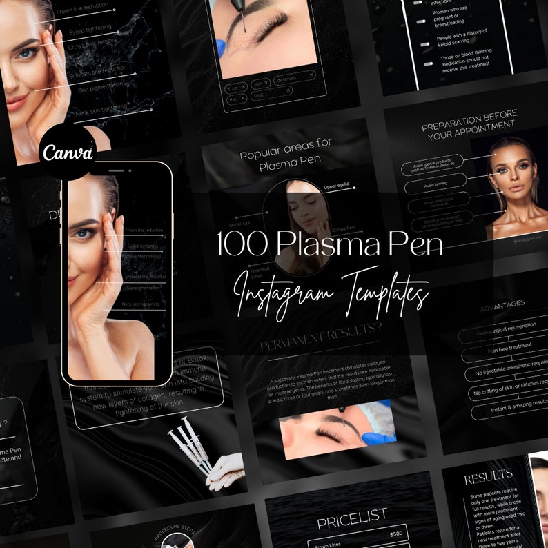 100 Plasma Pen Instagram Templates Plasma Fibroblast - Etsy