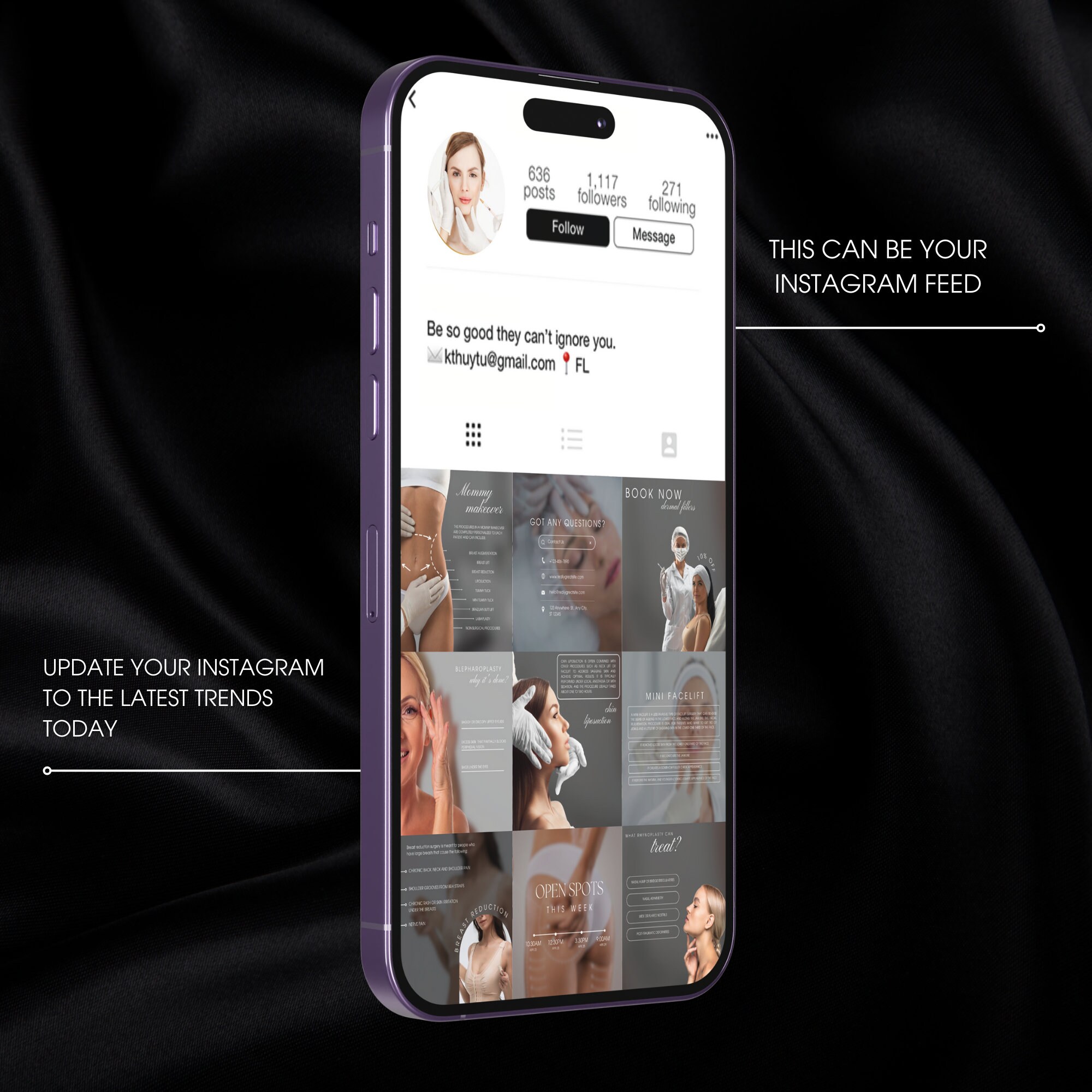 120 Plastic Surgery Instagram Templates Cosmetic Surgery Instagram ...