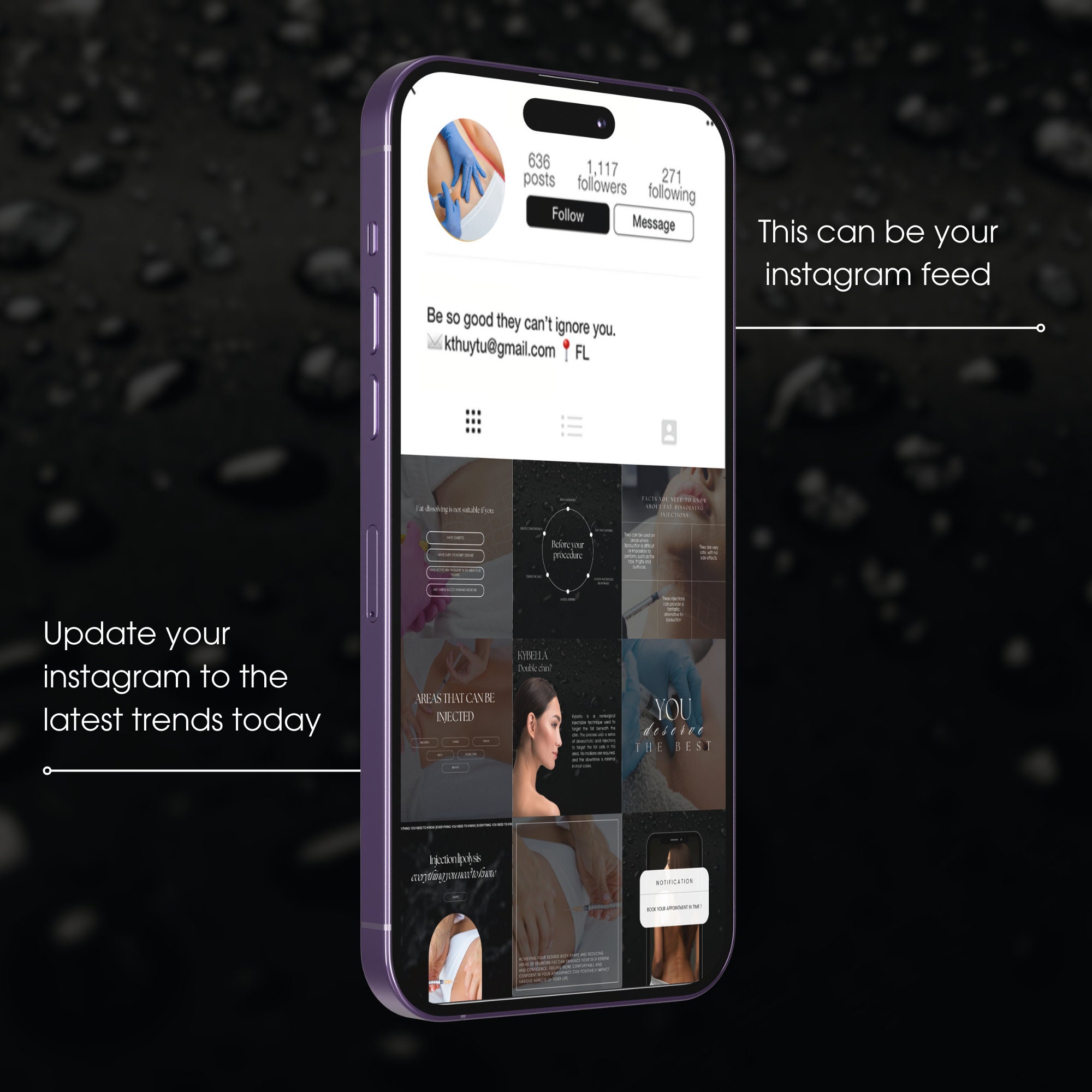 100 Injectable Lipolysis Instagram Templates | Lipolytic Injections ...