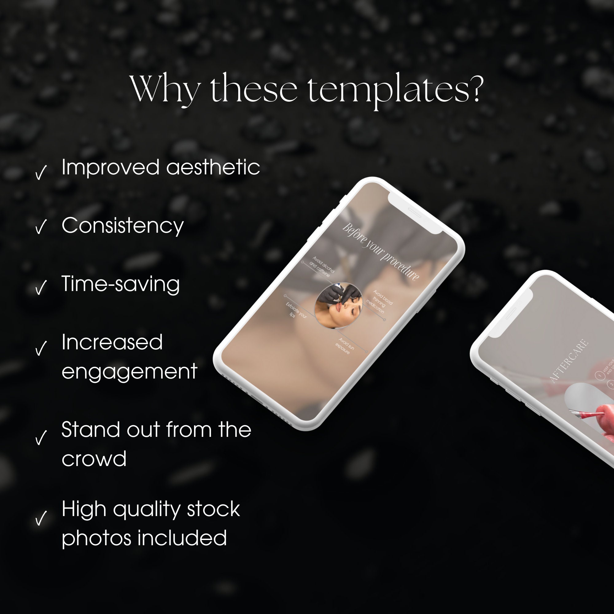 Luxury Lip Blush Instagram Templates PMU Instagram Template Lip Blush ...