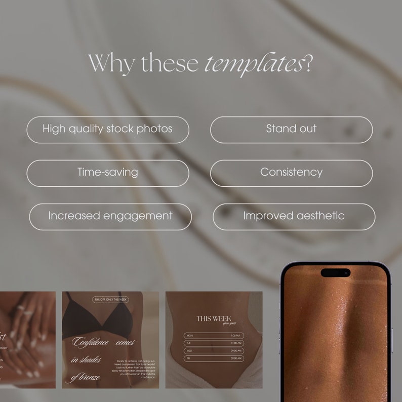 20 Deluxe Spray Tan Instagram Templates | Spray Tanning Posts Instagram ...