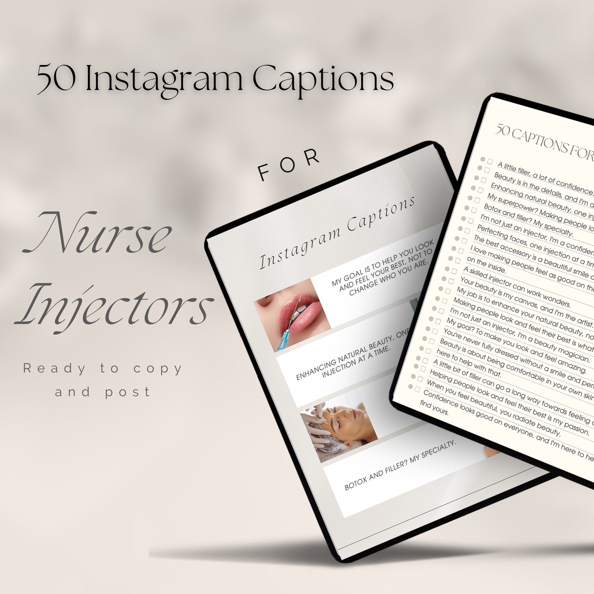50 Nurse Injector Instagram Captions Botox Instagram - Etsy Australia