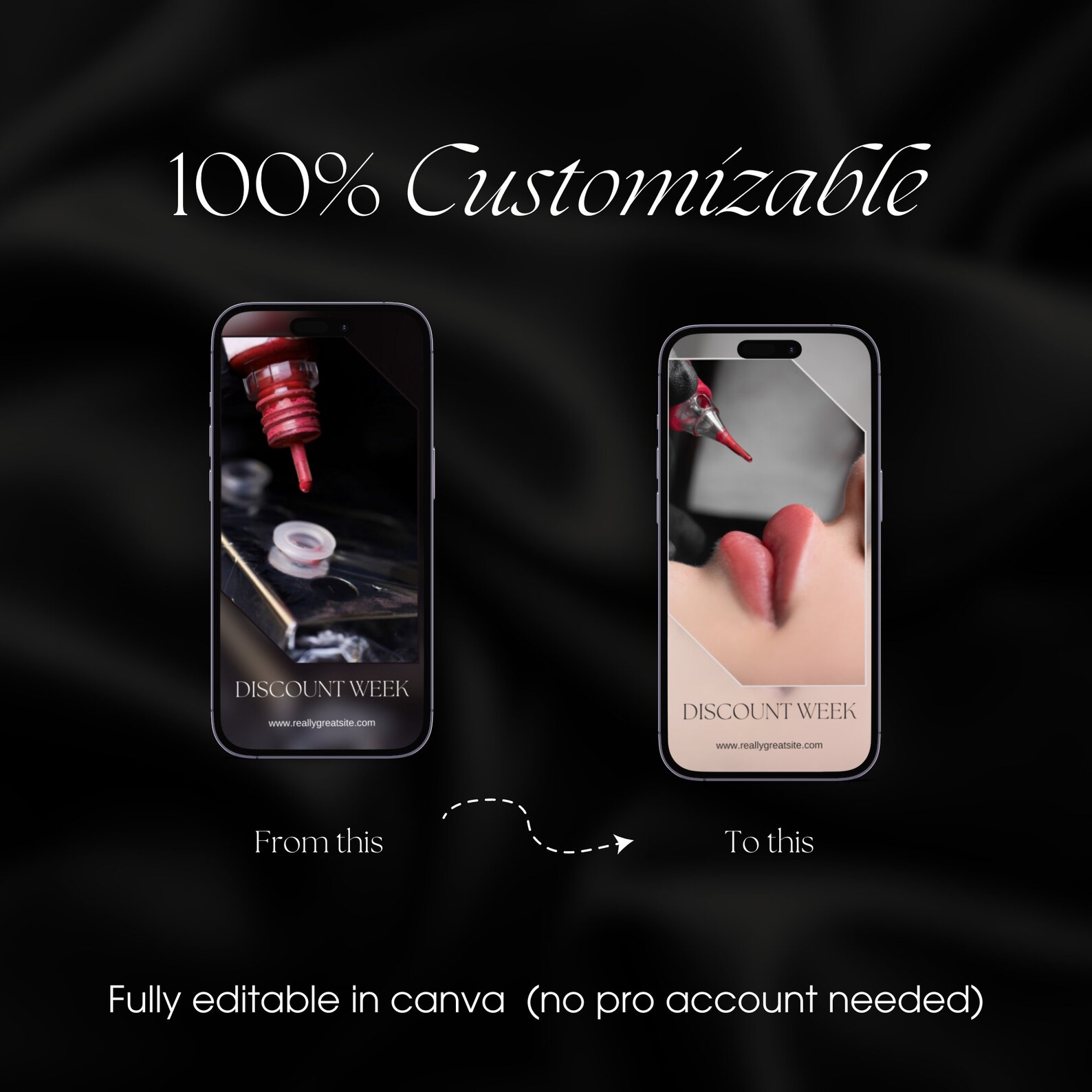 20 Lip Blush Instagram Reels Templates | PMU Lip Blush Templates | PMU ...