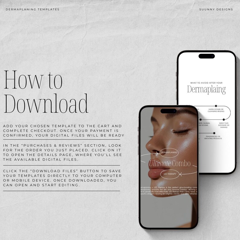 Dermaplaning Instagram Templates | Esthetician Instagram Template ...