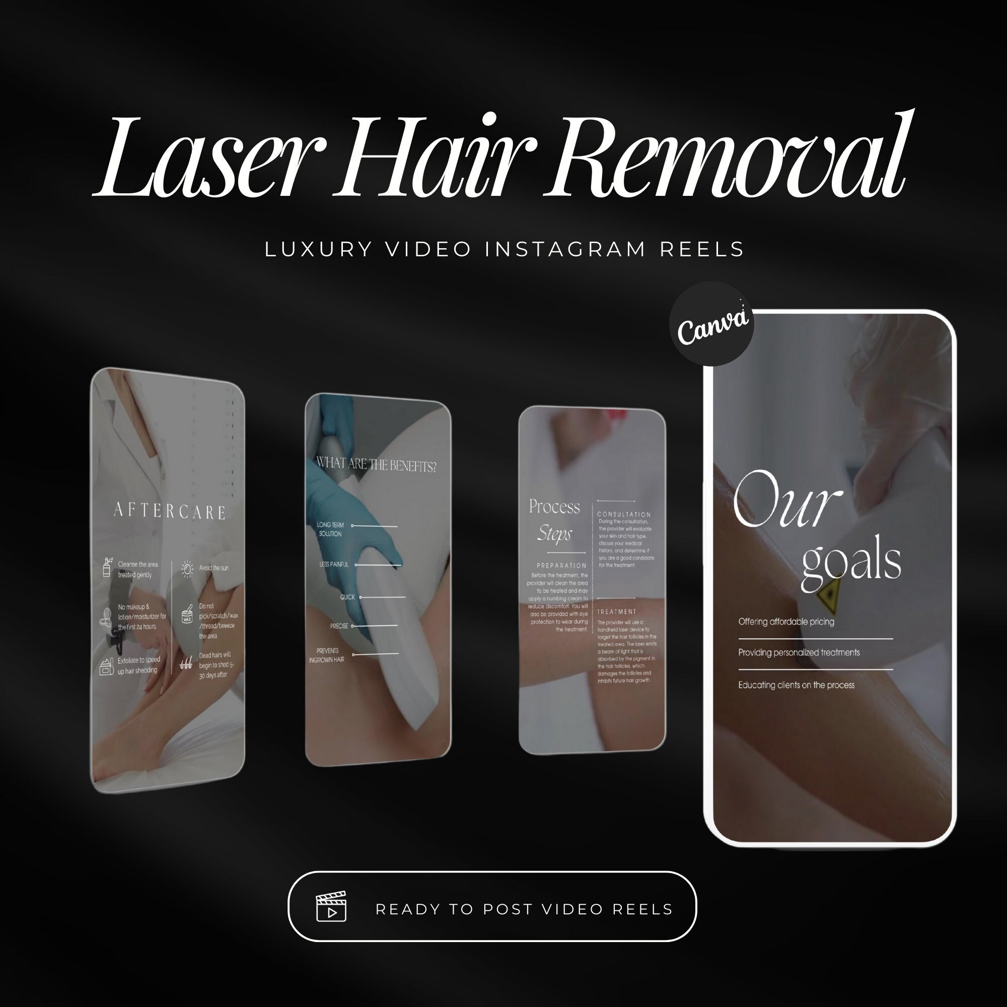 Laser Hair Removal Instagram Reels Laser Technician Templates Laser ...
