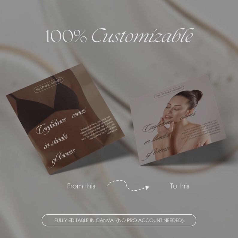 20 Deluxe Spray Tan Instagram Templates Spray Tanning Posts - Etsy