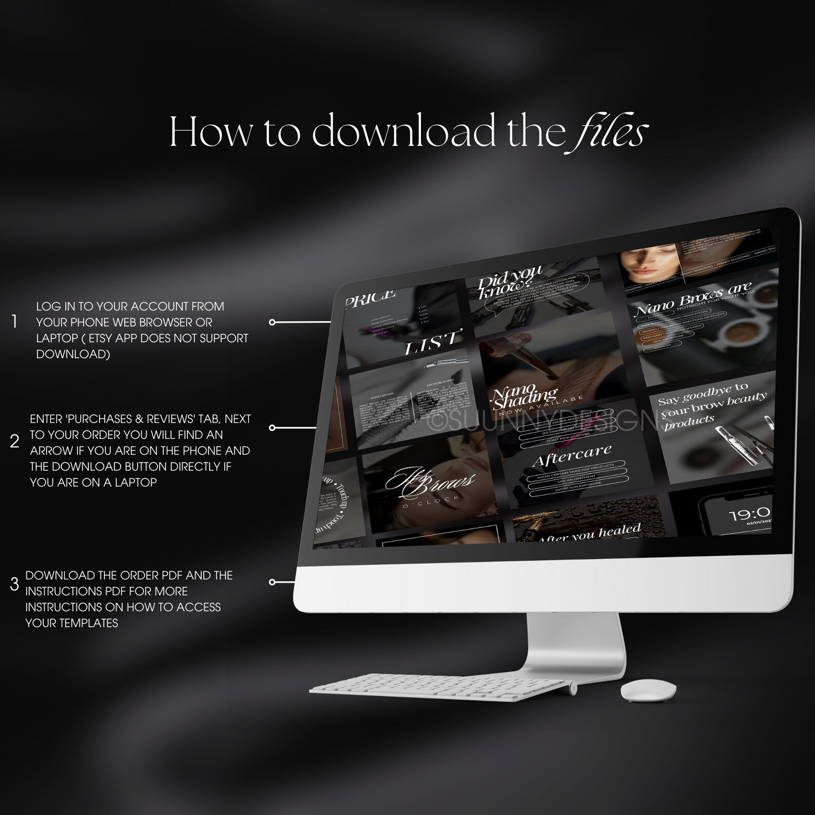 Nano Brows Instagram Template | PMU Instagram Template | Microblading ...