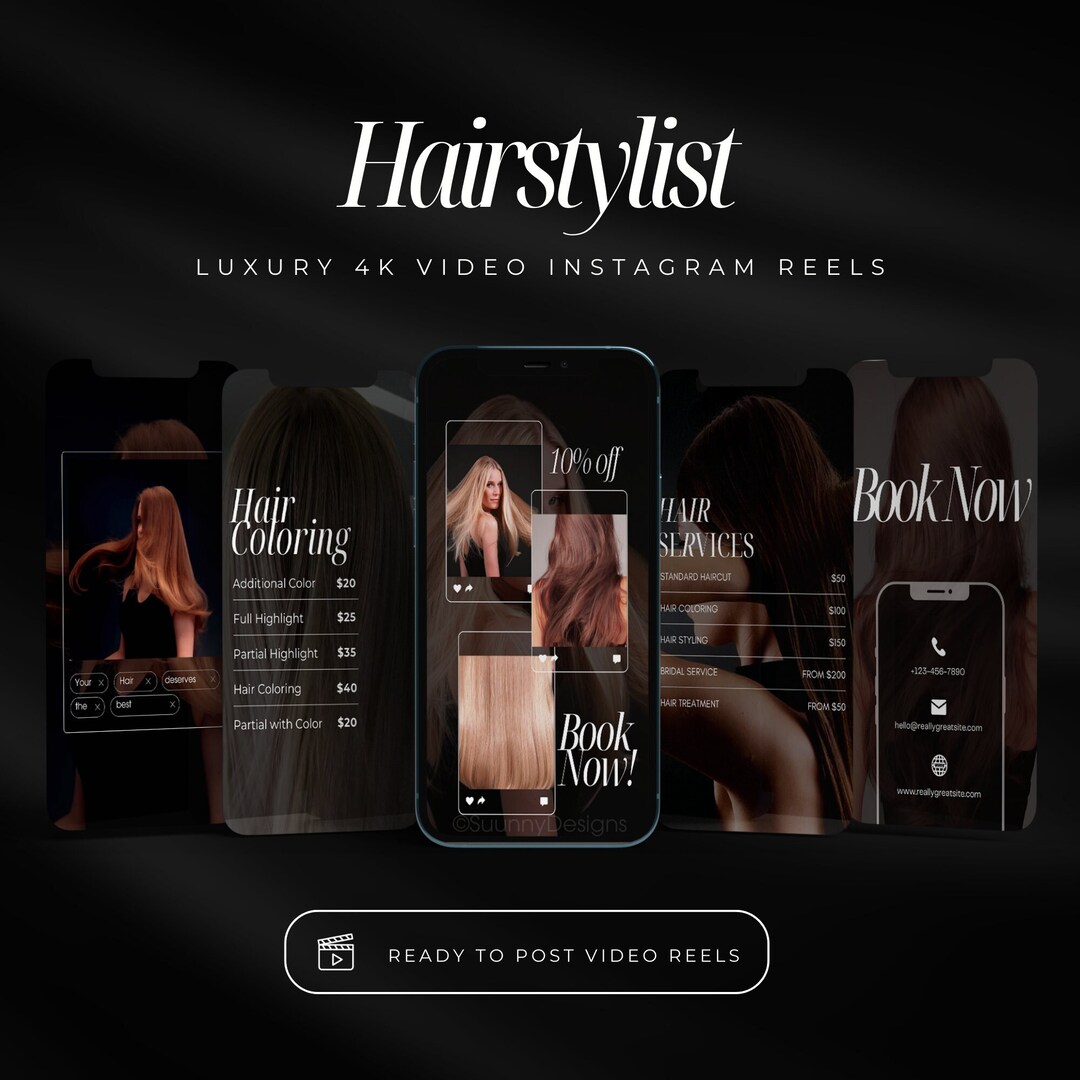 Hairstylist Instagram Reels | Hairdresser Instagram Template ...