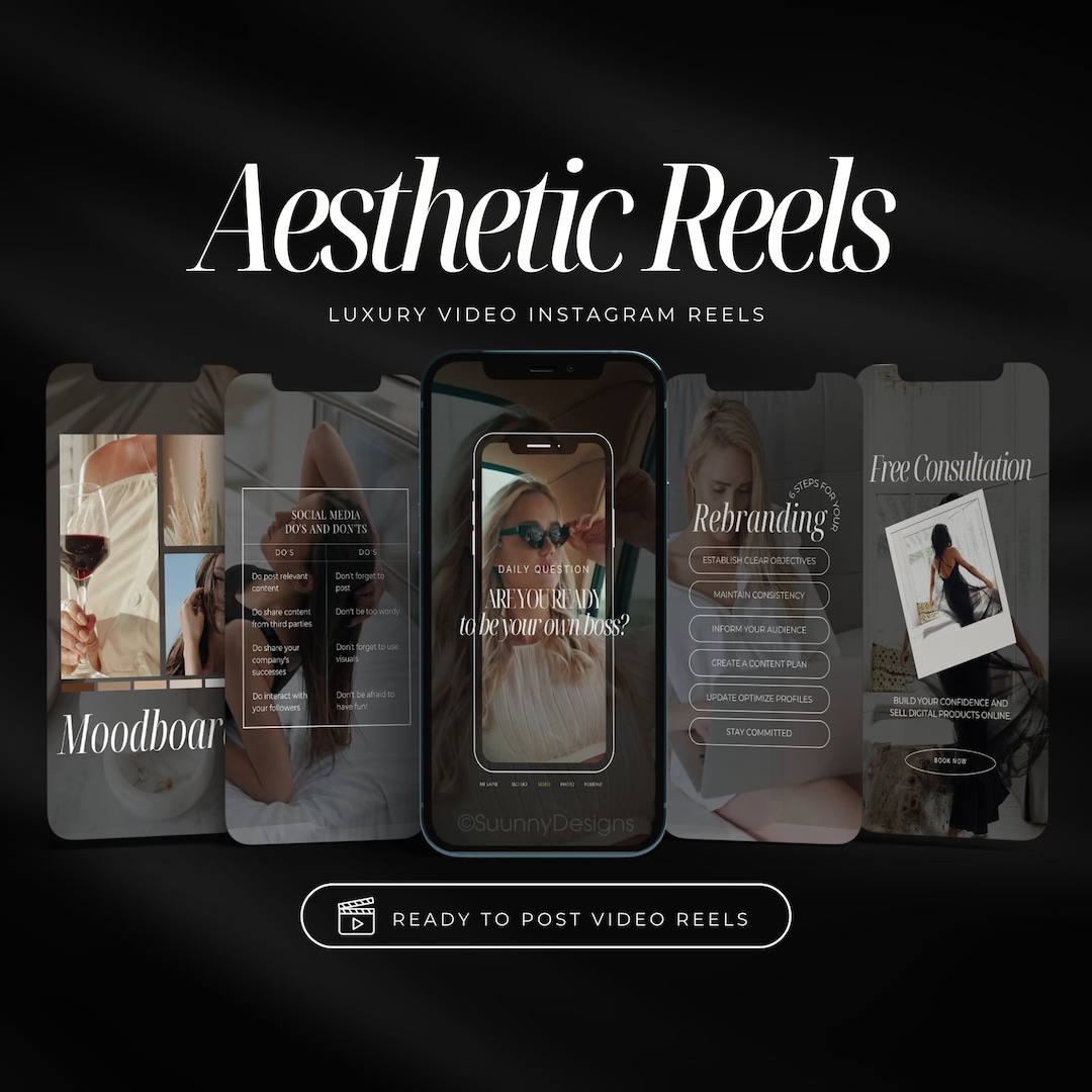 Aesthetic Instagram Video Reels | Marketing Instagram Reels Templates ...