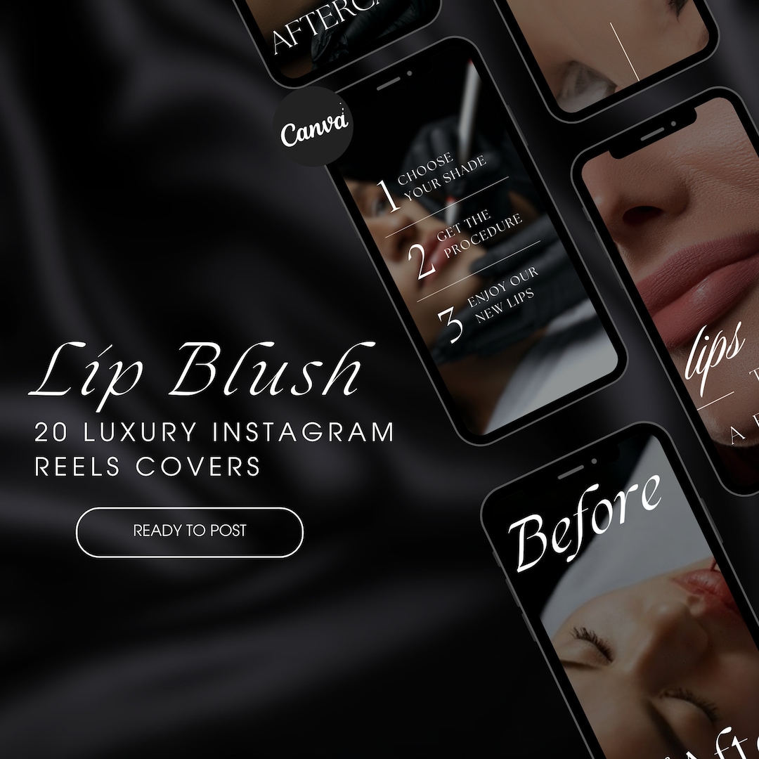 20 Lip Blush Instagram Reels Templates | PMU Lip Blush Templates | PMU ...