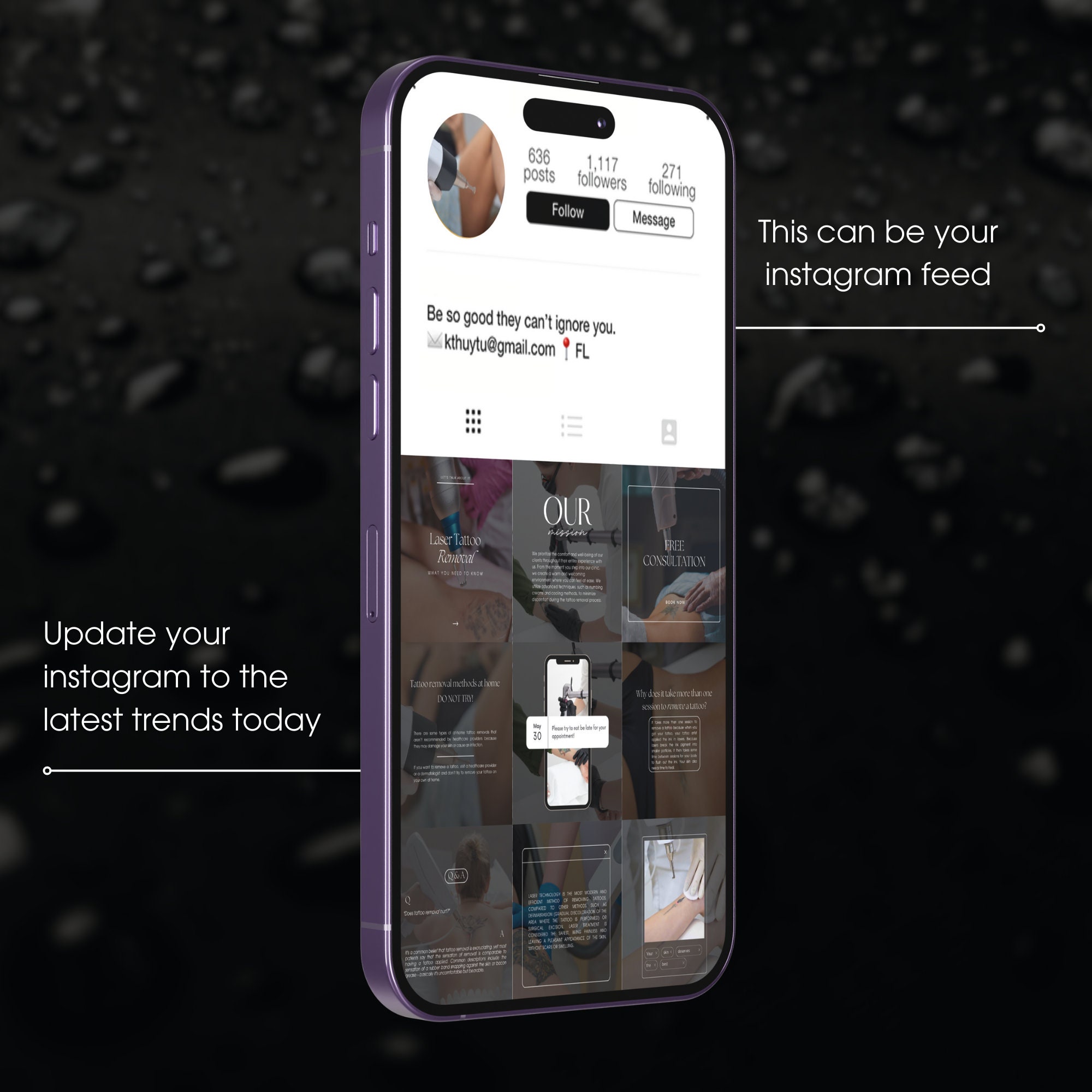 80 Laser Tattoo Removal Instagram Templates | Tattoo Removal Social ...