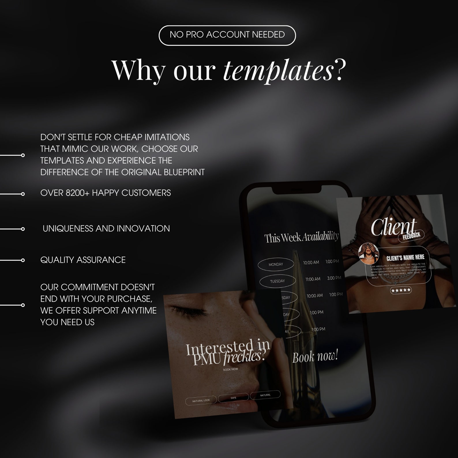 Freckles Tattoo Instagram Template PMU Instagram Template Pmu ...