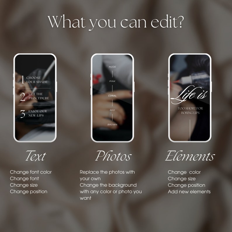 20 Lip Blush Instagram Reels Templates PMU Lip Blush - Etsy