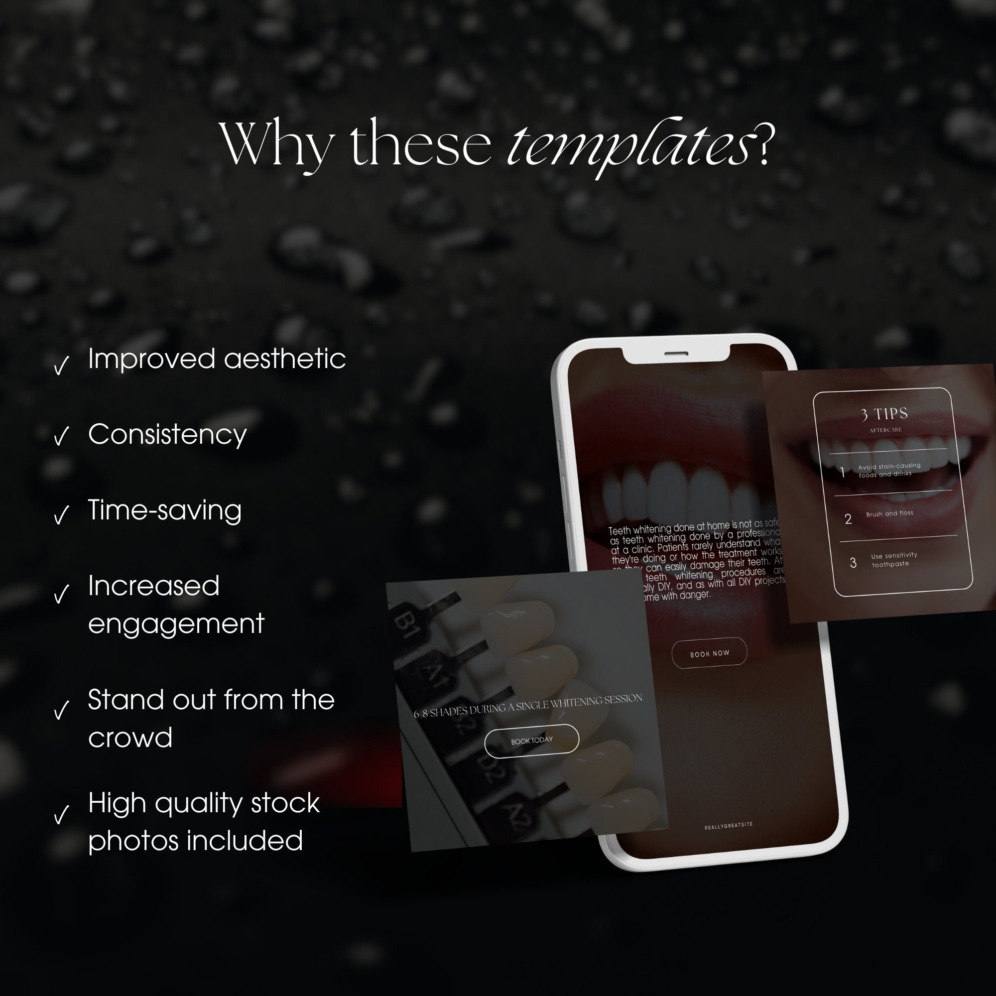 100 Teeth Whitening Instagram Templates LED Teeth Whitening - Etsy