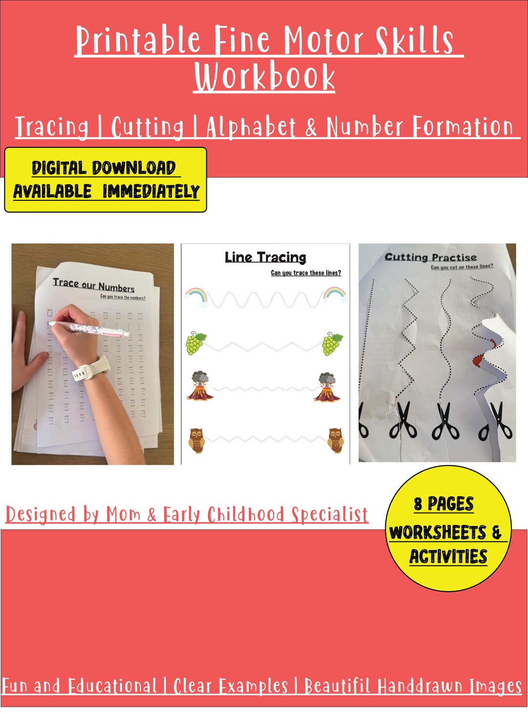 Fine Motor Skills Printable Pack. Fine Motor Skills Worksheets ...