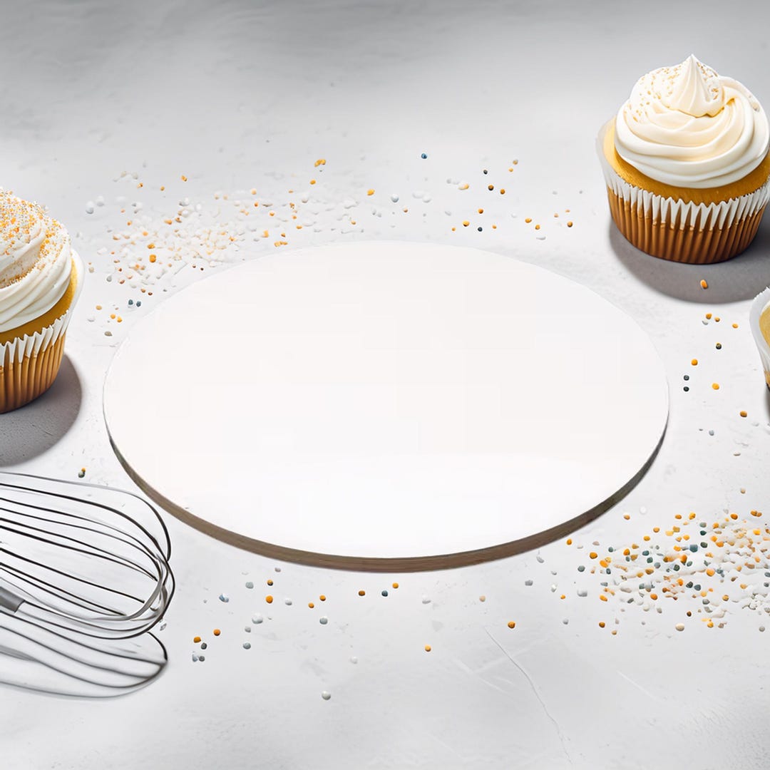 24cm Round Cake Board | Cake Tray | Pastry Board | Baking Supplies ...