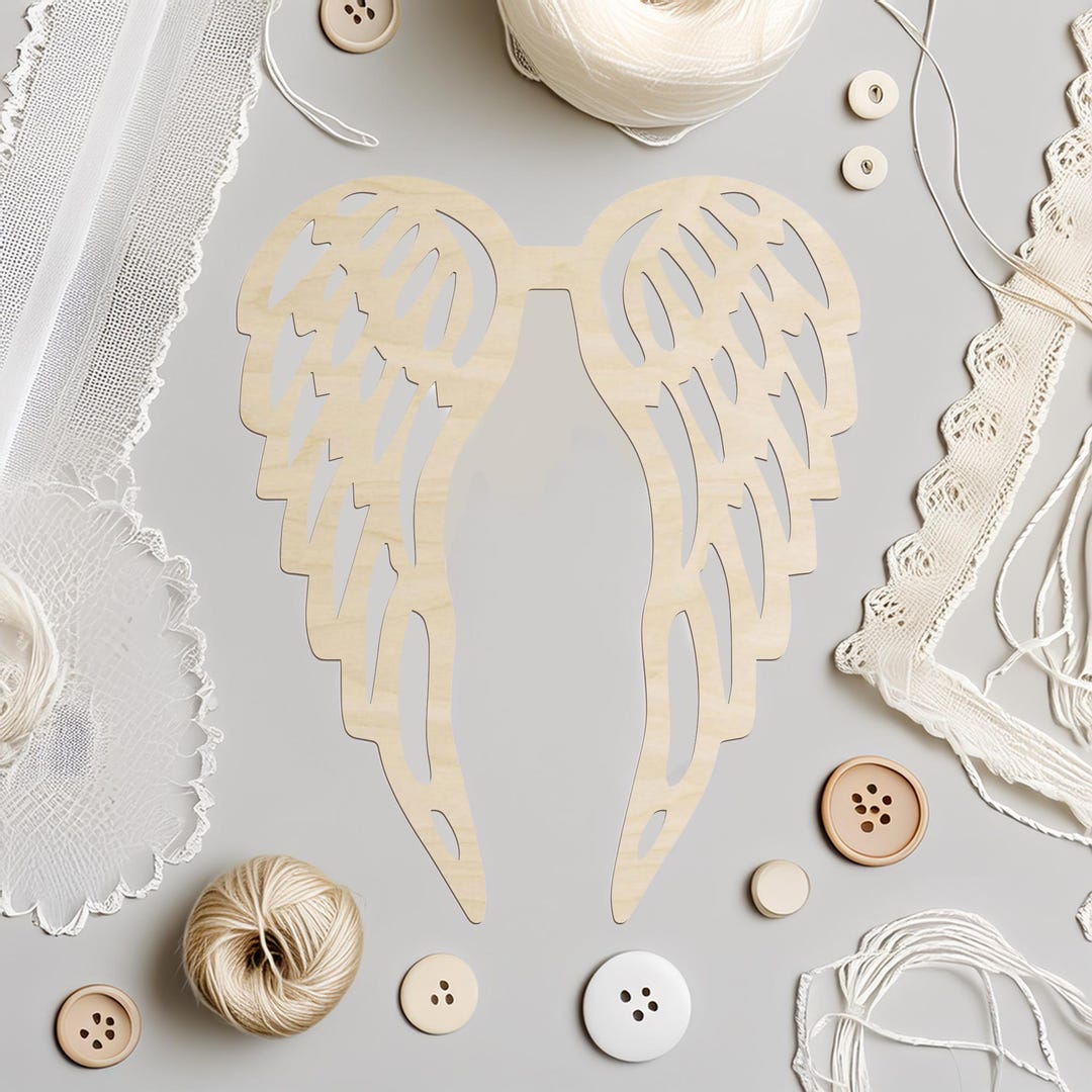 Wooden Angel Wings | Macrame Angel Wings | Openwork Wooden Wings ...