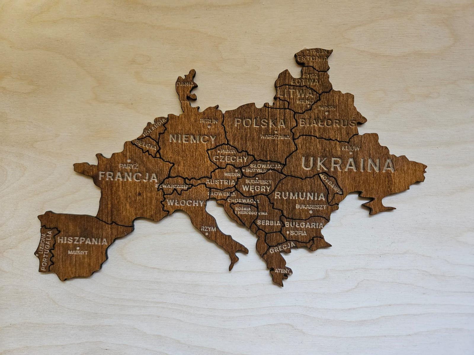 WORLD MAP Countries With ACCESSORIES 120cm World Map for Children's ...