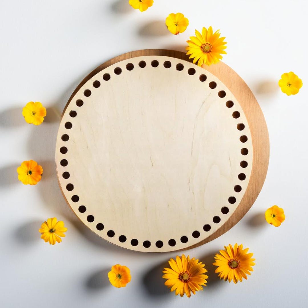 25cm Crochet Base | Circular Flywood Foundation | Sustainable Basket ...