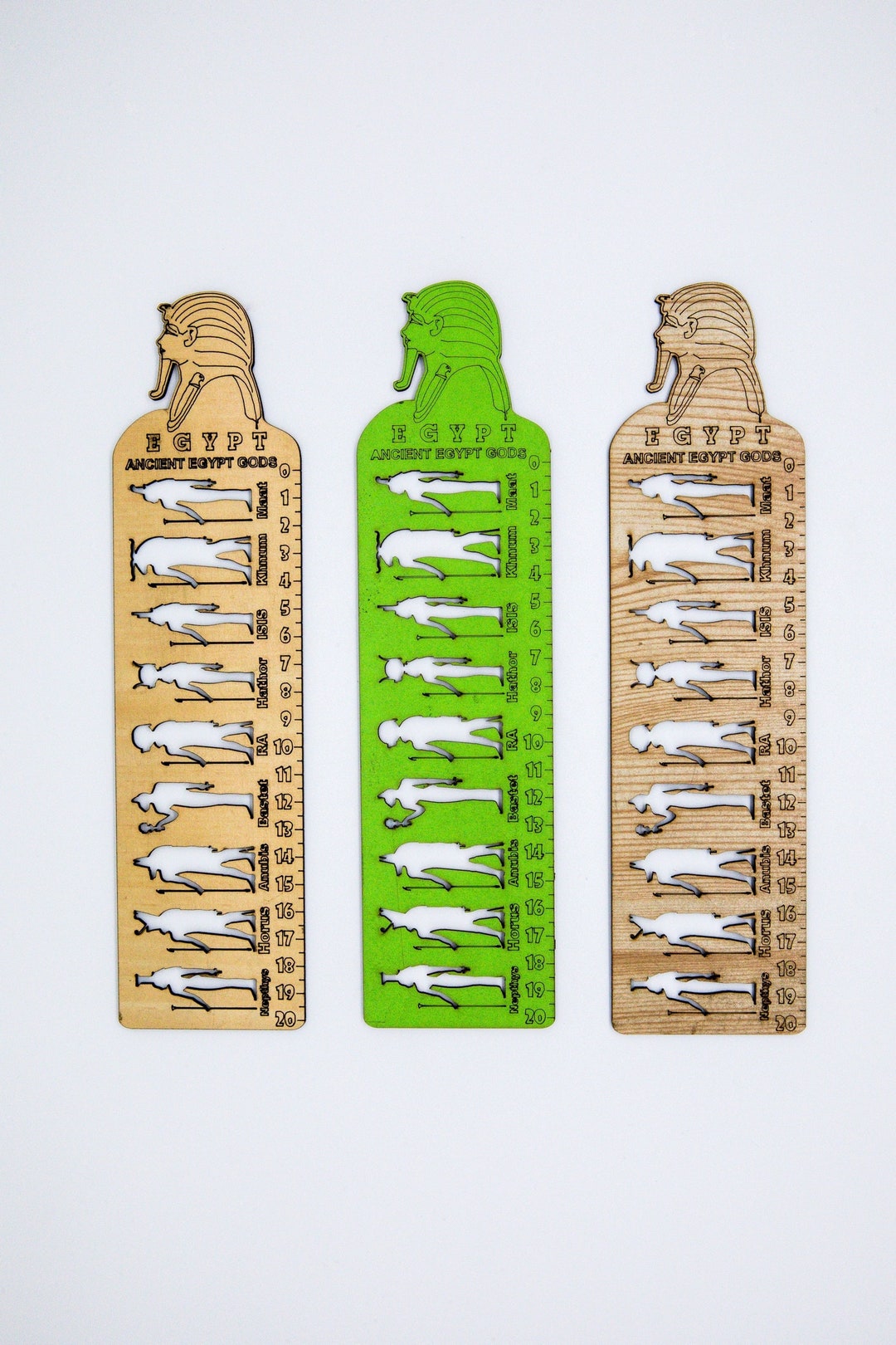 Set of 5 Pieces Wooden Ruler Scale Pharaoh 20 Cm the Perfect - Etsy