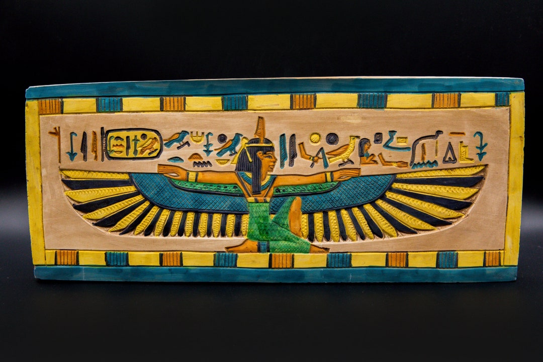 Eternal Enchantment: Pharaonic Wall Plaque Osiris, Isis, and Horus A ...