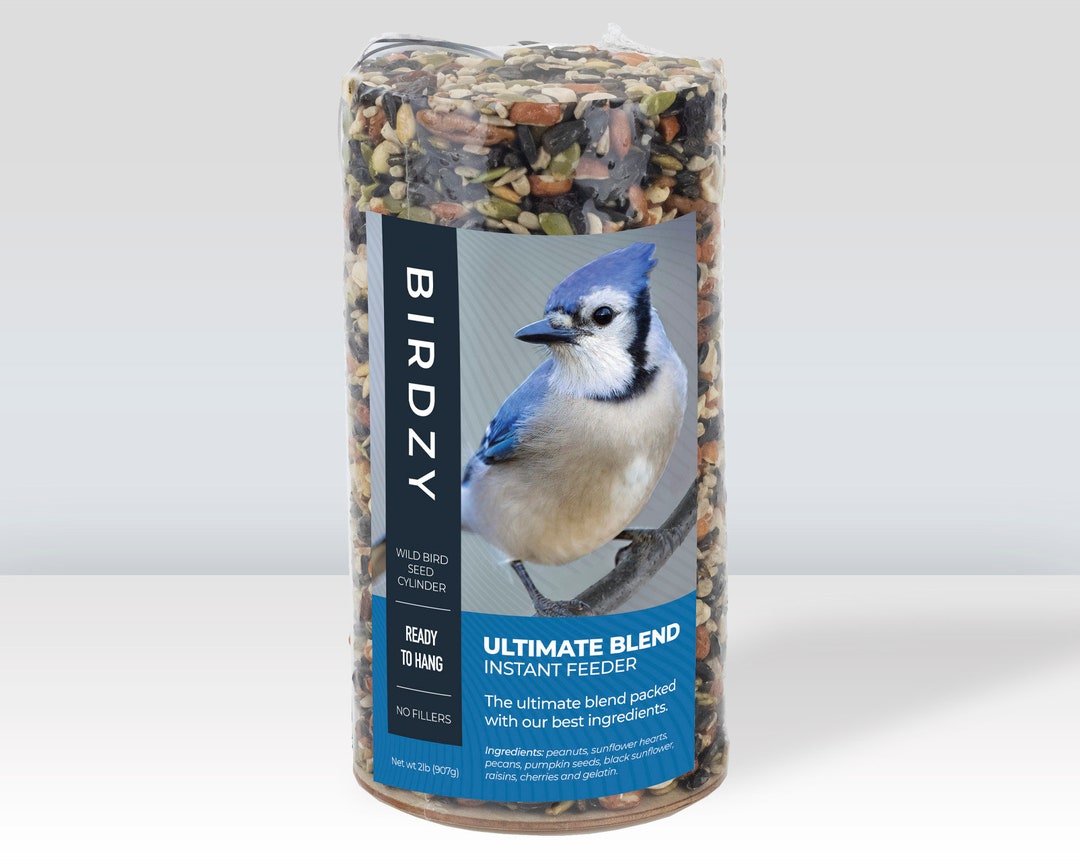 Ultimate Blend Hanging Cylinder Log Wild Bird Seed Feeder - Etsy