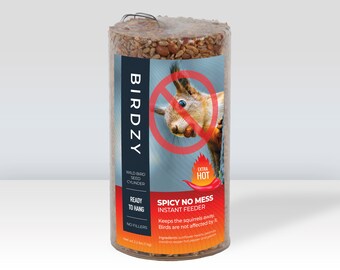 Woodpecker Hanging Cylinder Log Wild Bird Seed Feeder - Etsy