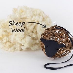 Bird Nesting Ball Sheep Wool Fiber Material for Birdsnest Building Bird ...