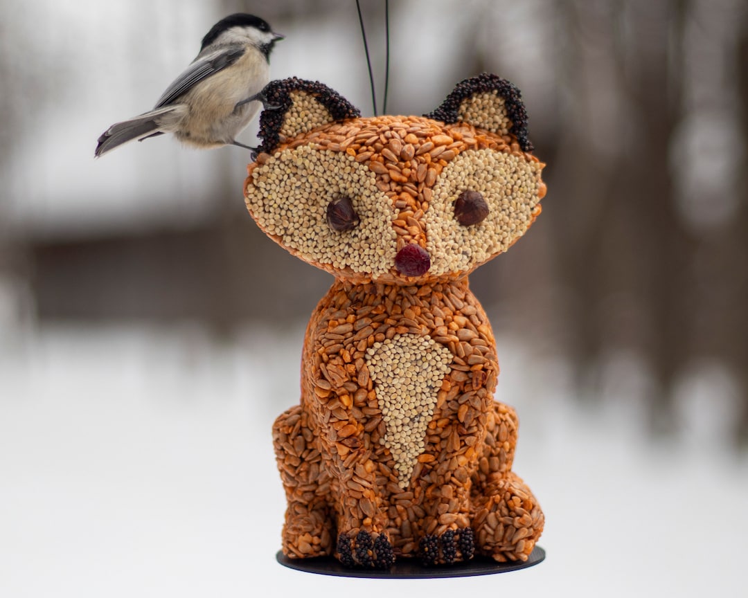 Fox Hanging Wild Bird Seed Feeder bird Lover Gift - Etsy