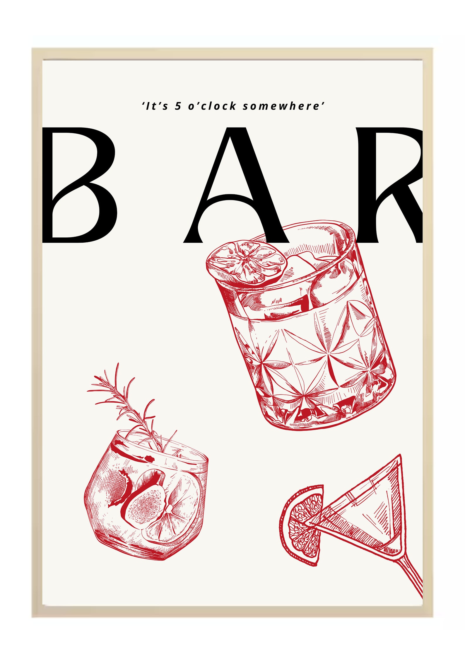 BAR DIGITAL ART | Cocktail Art, Aesthetic Digital Art - Etsy