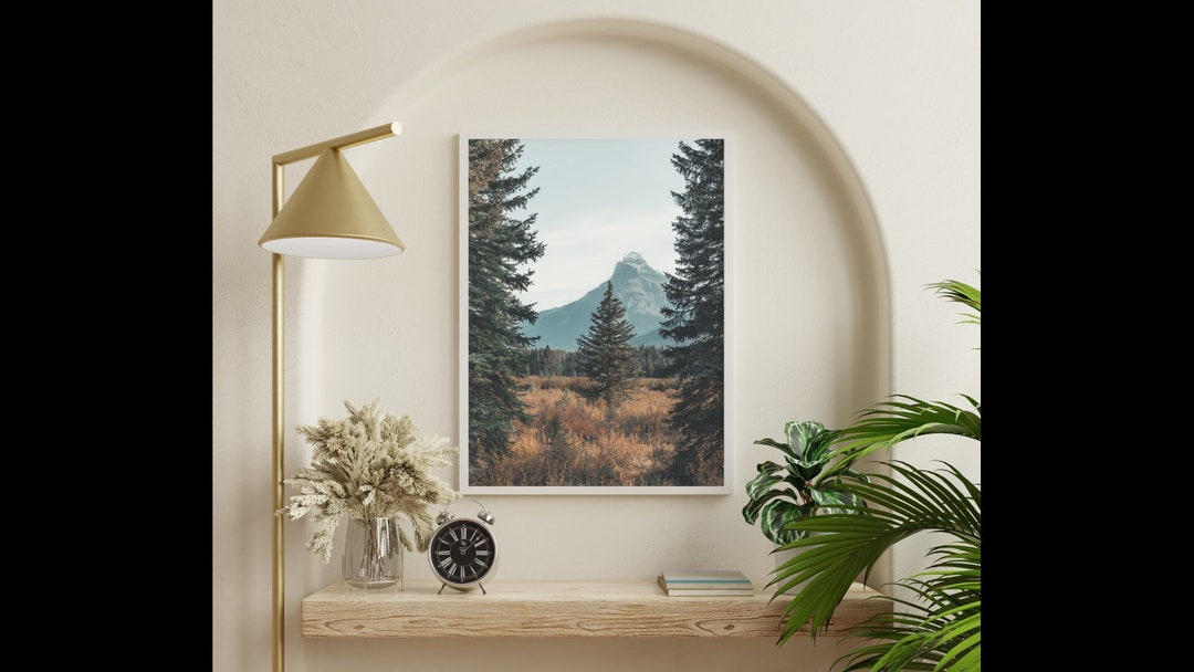 Mountain View Digital Download, Nature Poster, Mountain Art ...