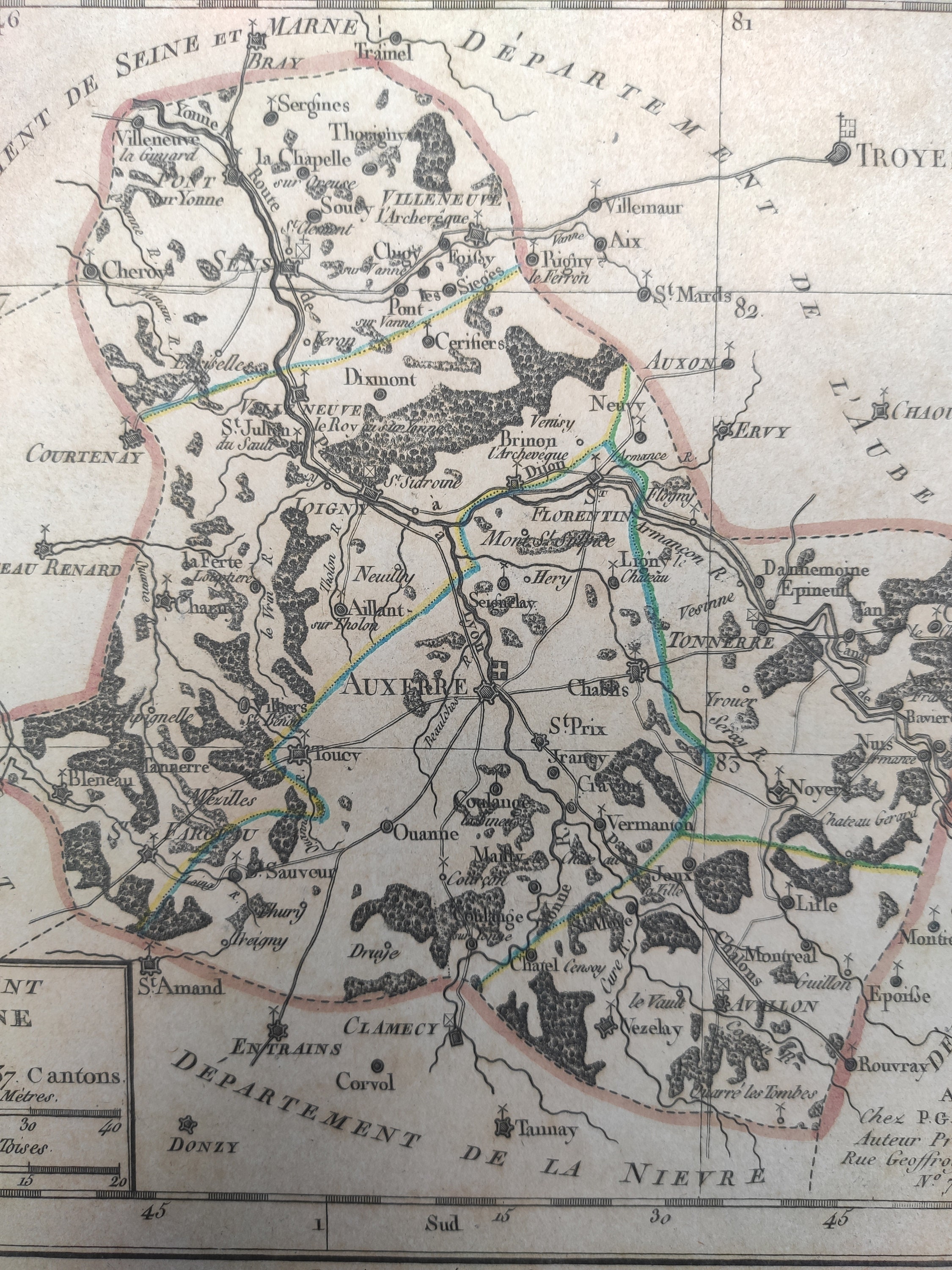 Antique French Map - Etsy