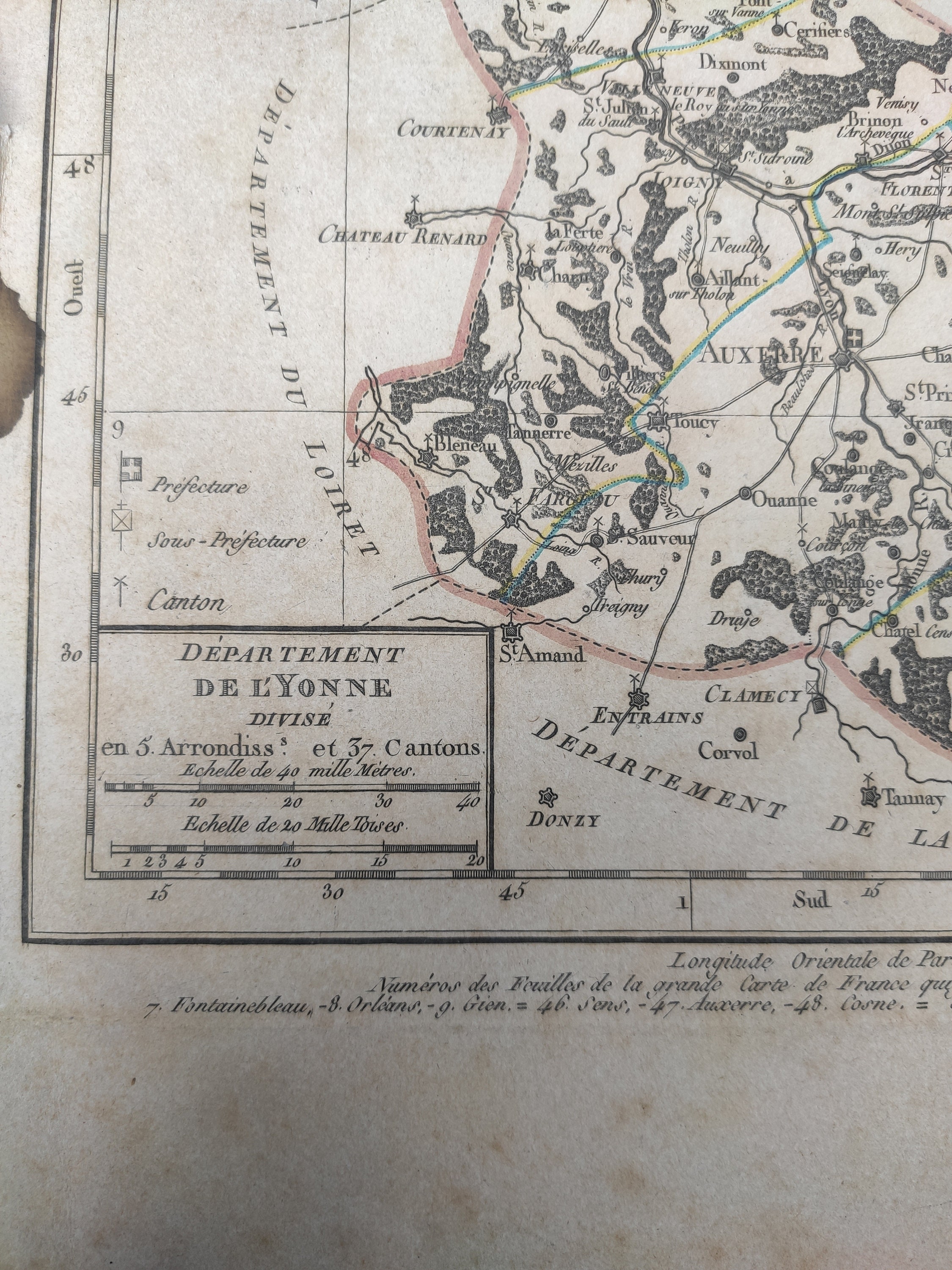 Antique French Map - Etsy