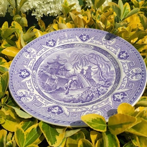 Antique Vintage Sarreguemines Yeddo Old Plates - Etsy