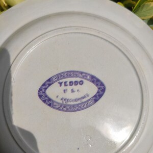 Antique Vintage Sarreguemines Yeddo Old Plates - Etsy