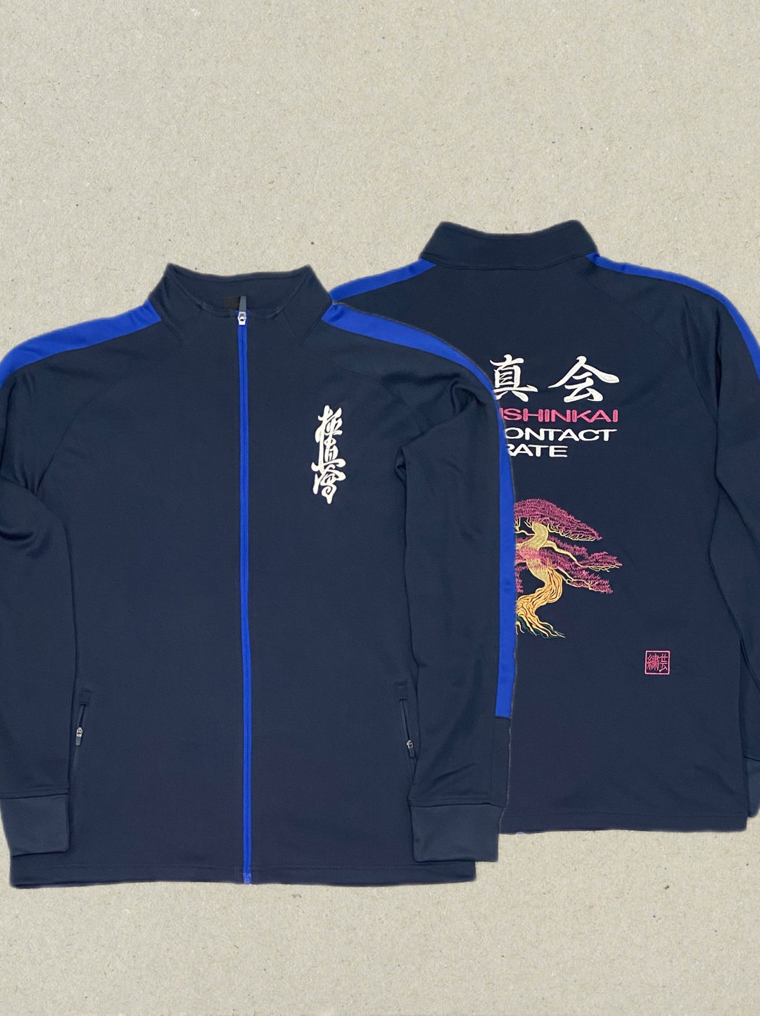 Kyokushin Tracksuit Top With Bonsai Tree and Kanji on the Back ...