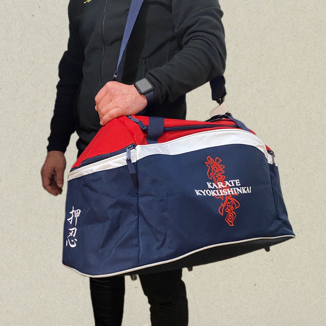 Kyokushin Karate Teams Bag, Kyokushin Kanji, Karate Bag, Sports Bag ...