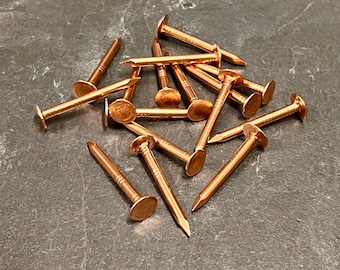 Shoemaking Nails for Lasting. Copper Plated, 20-26mm Long 3/4 1 - Etsy