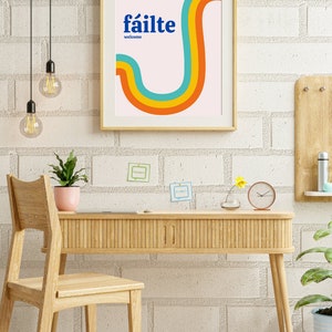Irish Language Printable Art, Digital Download, Failte Welcome as ...