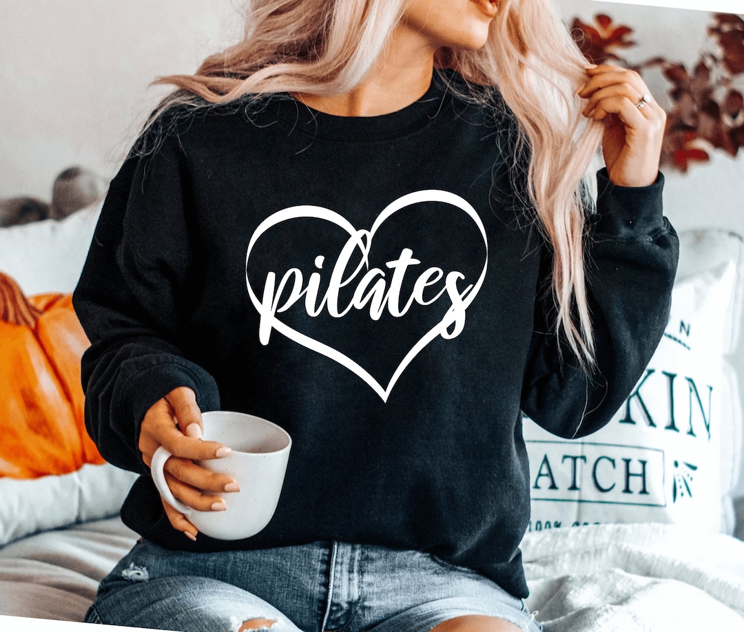 Pilates Sweatshirt Pilates Heart Sweatshirt Sweatshirt Pilates ...